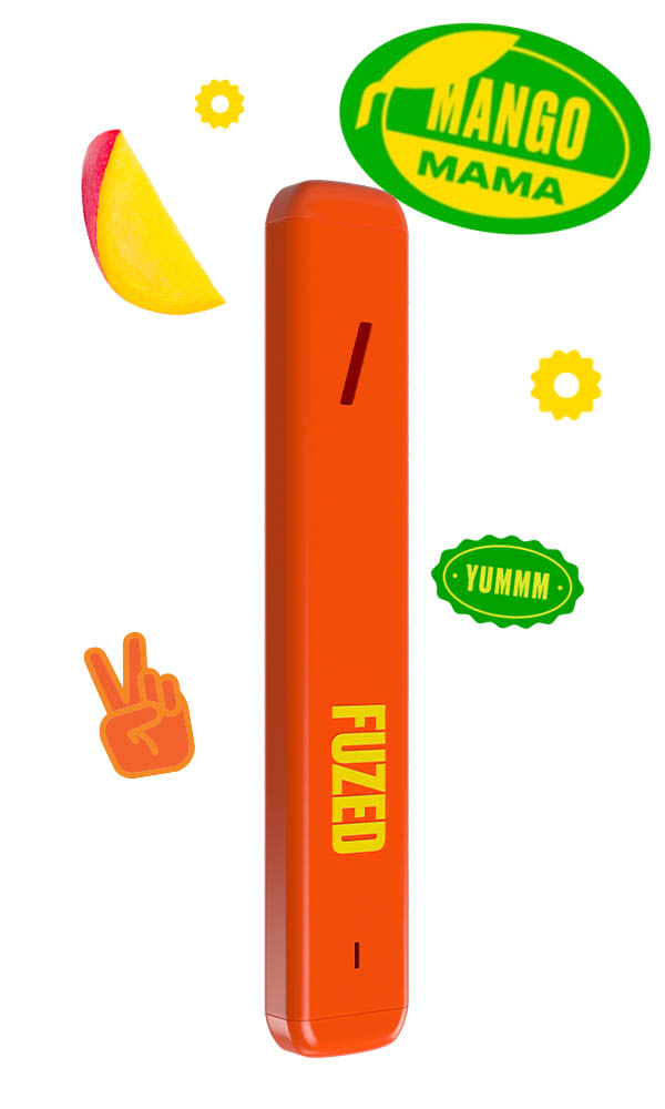 Fuzed Disposable 1G - Mango Mama Distillate Cartridge - The Flowery